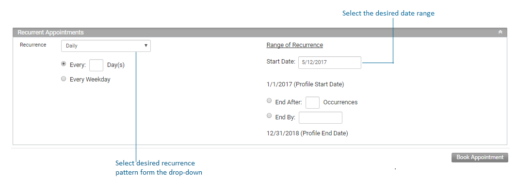 Recurring Appointments